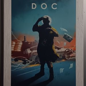 Displate | Other | Displate Posters Marty Mcfly Doc And The Delorean ...